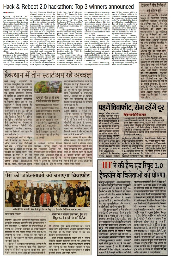 SIIC IIT Kanpur announces winners of Hack & Reboot 2.0 Hackathon | IIT ...